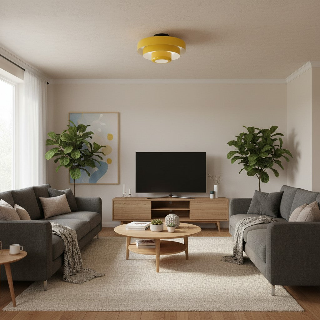 Veleora Three Tier Sculptural Ceiling Lamp in Bauhaus Style for Living ...