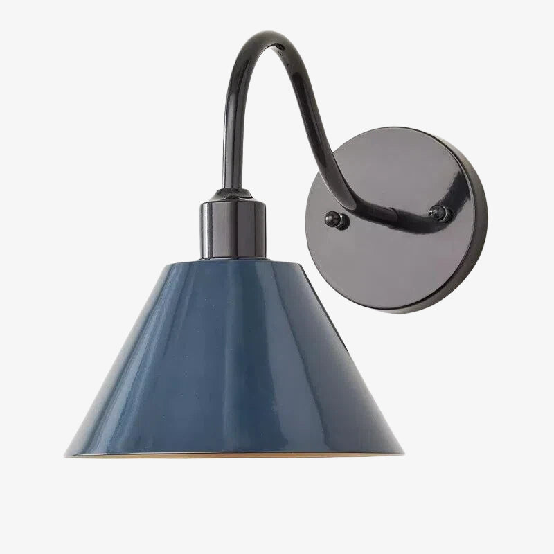 Narix Cone Wall Sconce - Rustic Metal Wall Sconce for Bathroom, Living ...