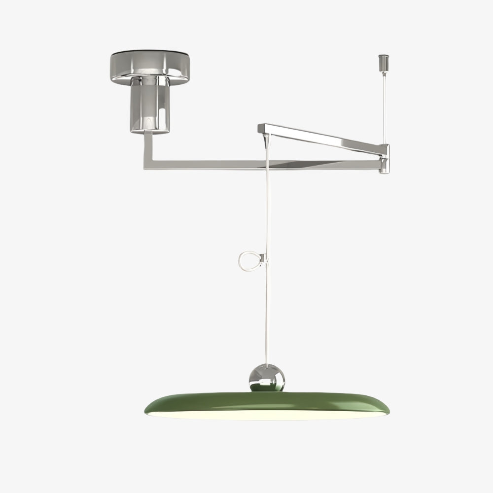 Swinglo Swing Arm Pendant Lamp - Adjustable Disc Design Hanging Light ...