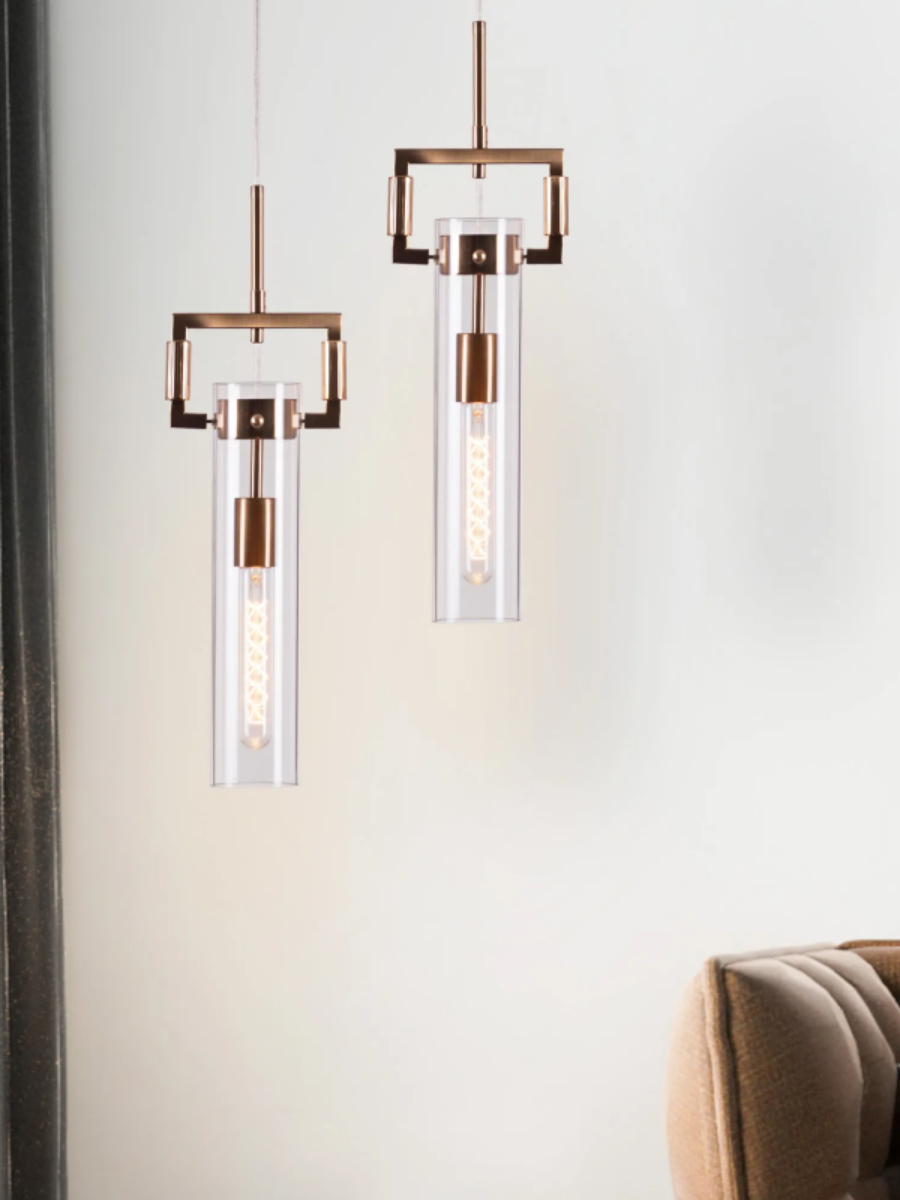 Industrial Classic Filament Glass Globe island Pendant lamp for kitchen ...