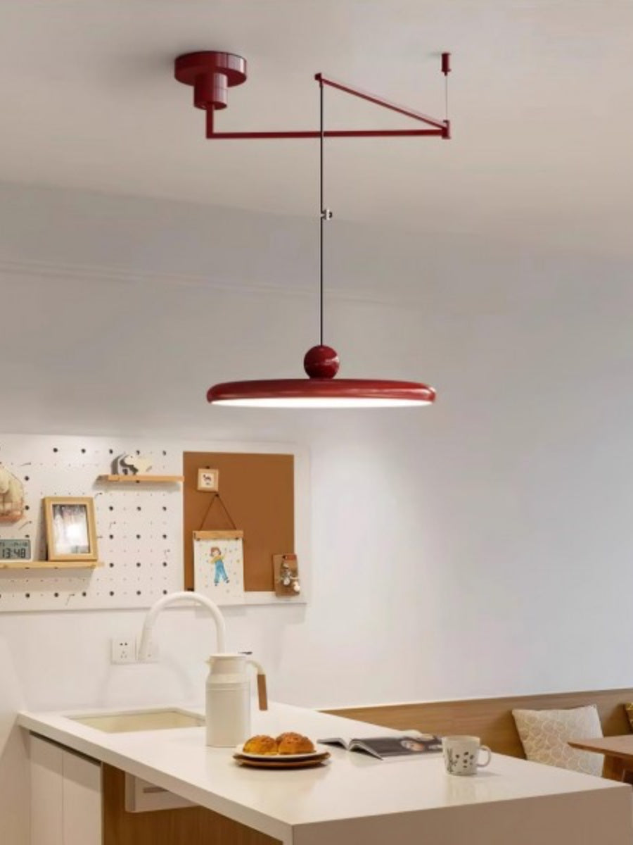 Swing Arm Pendant Light - Minimalist Adjustable Hanging Light Fixture ...