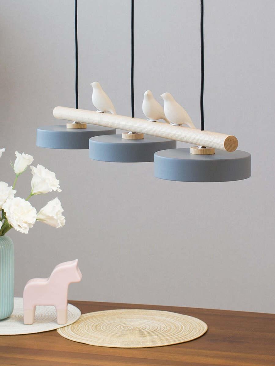 Sienna Bird Pendant Lamp - Wood Design for Scandinavian Kitchen Island ...