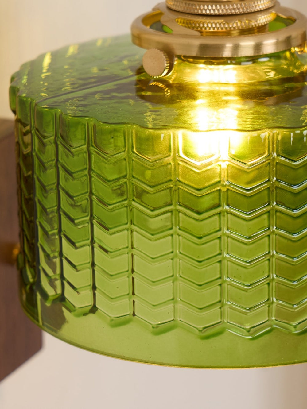 Ripple Glass Wall Sconce – Vintage Style Bedside Accent Light for Bedr ...