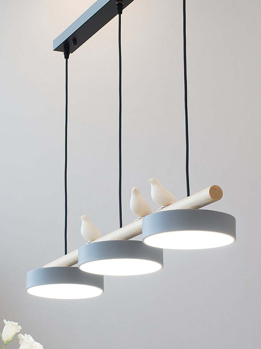 Sienna Bird Pendant Lamp - Wood Design for Scandinavian Kitchen Island ...