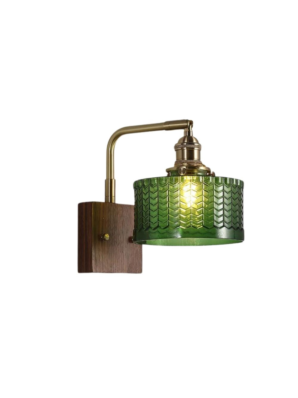 Ripple Glass Wall Sconce – Vintage Style Bedside Accent Light for Bedr ...